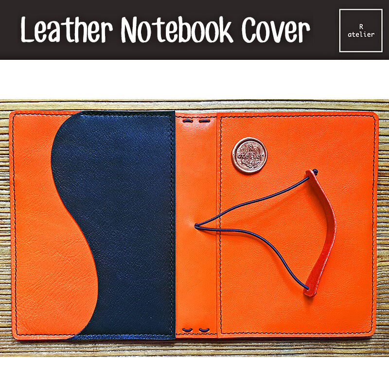 R.atelier B6 / B6 Slim TN Leather Notebook Folio Cover | Persimmon