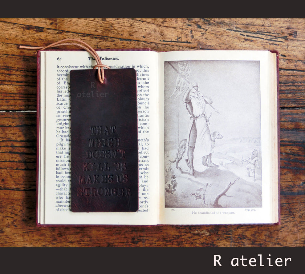 R.atelier Leather Bookmark | Nietzsche Quotes