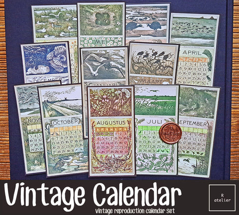 Vintage October Calendar